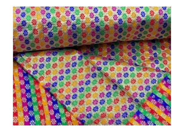 Small Flower Metallic Brocade