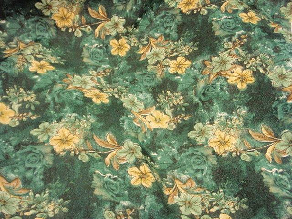 Diagonal Flower - Santana Printed Crepe | Cheap Fabrics